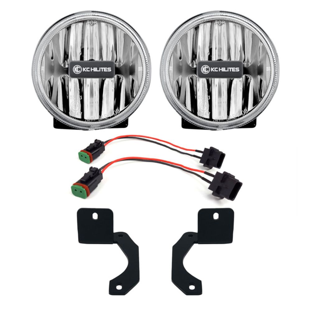 KC HiLiTES 4" Gravity LED G4 SAE Fog Lights - Fog Beam - Pair - 18-24 ...