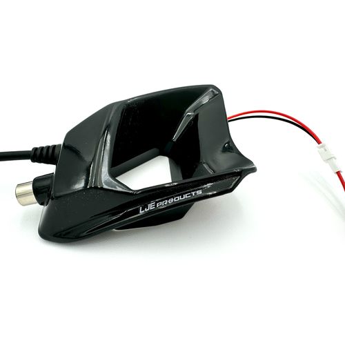 LJE Rear Light Blizzard Buster For Mission Helmet Gloss Black BBM-001 ...