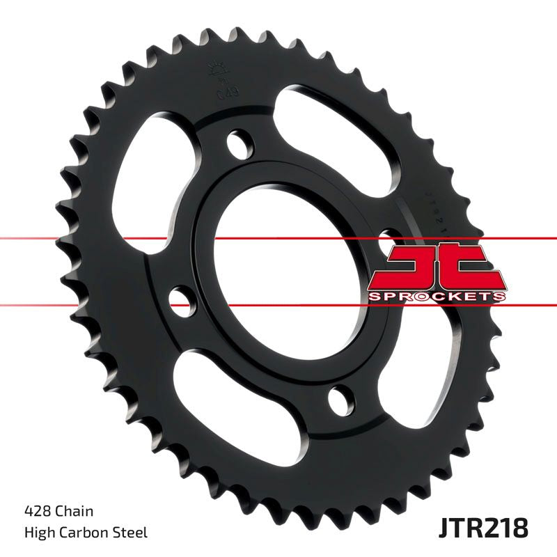 JT Sprockets Rear Steel Sprocket 44 Tooth 44T 428 Chain JTR218.44 ...
