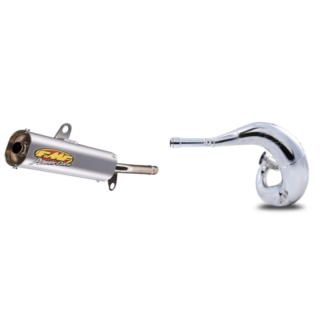 Gnarly Exhaust Pipe & Powercore Silencer for KAWASAKI KX500 1988-2004 ...