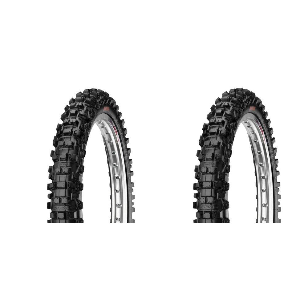 Pair of Maxxis Maxxcross IT M7304 Bias Dirt Bike Tires Front 90/100-21 ...