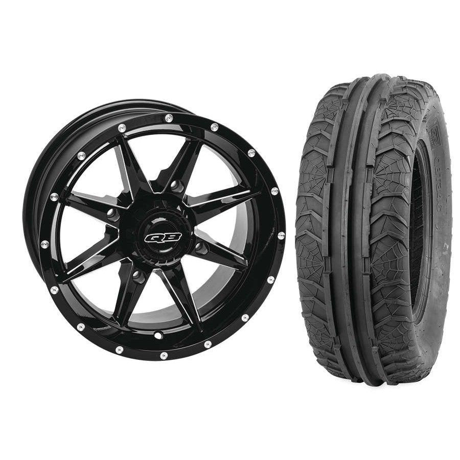Set of 2 Mounted Wheel and Tire Kit Wheel: 14x7 5+2 4/137 Tire: 28x10 ...